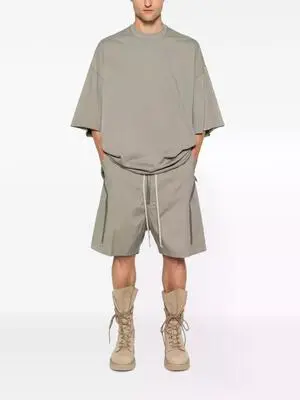 Rick Owens Heizer Drawstring Zip-detail Shorts - Grey