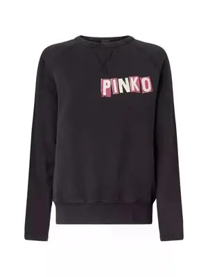 Pinko Logo And Swan Print Sweatshirt