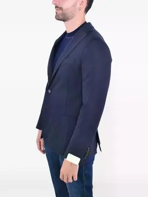 Eleventy Raw-cut Single-breasted Blazer