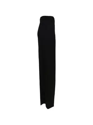 Saint Laurent Cashmere High-waist Wide-leg Trousers