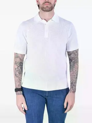 KANGRA Honeycomb-knit Polo Shirt