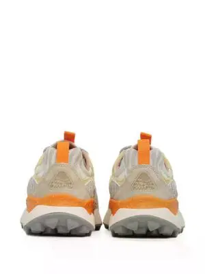 FLOWER MOUNTAIN Yamano 3 Calf Suede Panel Sneakers - Neutrals