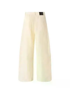 Pinko Corduroy Wide-leg Trousers - Neutrals