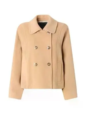 Pinko Double-breasted Cropped Coat