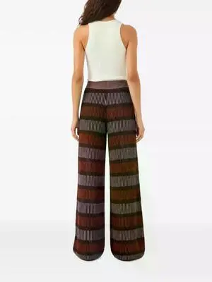 RETORI Retro Jacquard Knit Palazzo Pants