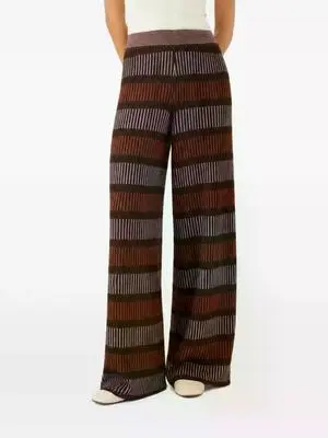 RETORI Retro Jacquard Knit Palazzo Pants