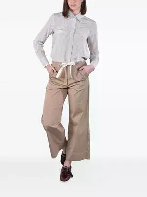 Max Mara Drawstring Straight-leg Trousers - Neutrals