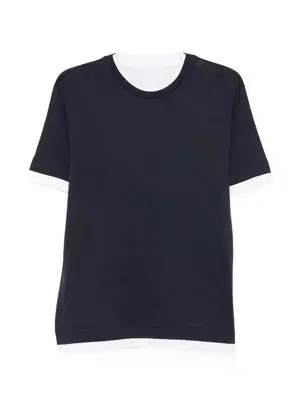 Eleventy Round Neck T-shirt - Blue