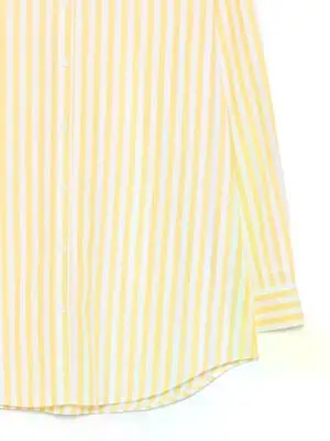 MC2 SAINT BARTH Striped Pattern Shirt With Embroidered Lettering