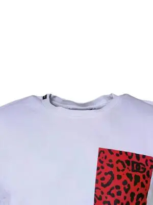 Dolce & Gabbana Leopard-print Chest-pocket T-shirt
