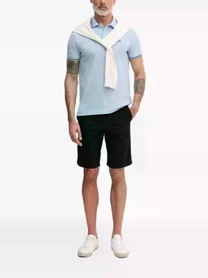 Lacoste L.12.12 Striped-trim Logo-patch Polo Shirt
