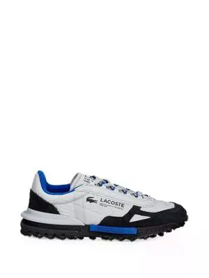 Lacoste Suede Panelled Logo Print Sneakers - Grey