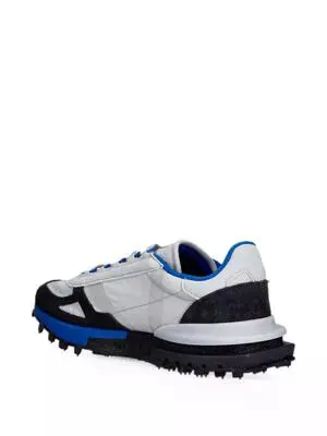 Lacoste Suede Panelled Logo Print Sneakers - Grey