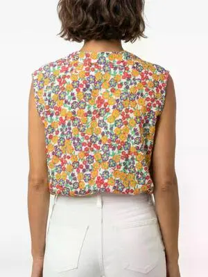 Marni Sleeveless Floral Print Shirt