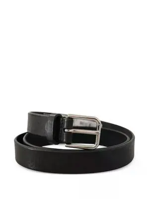 Dolce & Gabbana Logo-engraved Buckle Belt - Black