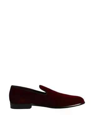 Dolce & Gabbana Velvet Almond Toe Loafers