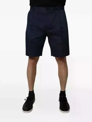 Dolce & Gabbana Pleated Cotton Shorts