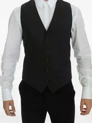 Dolce & Gabbana Pointed-hem V-neck Waistcoat