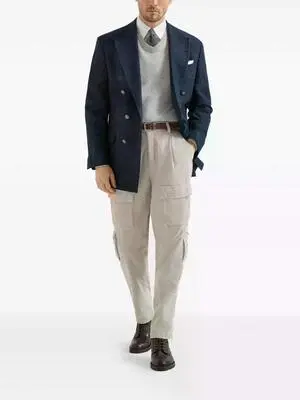 Brunello Cucinelli Peaked-lapel Double-breasted Blazer