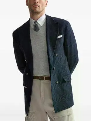 Brunello Cucinelli Peaked-lapel Double-breasted Blazer