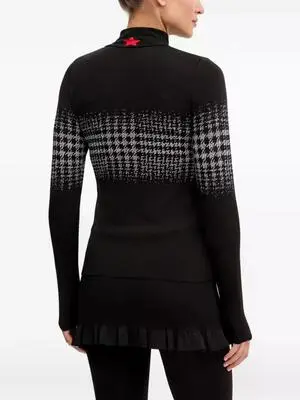 NEWLAND Zipped Ski Top With Graphic Print