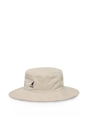 KANGOL Embroidered Logo Bucket Hat - Neutrals