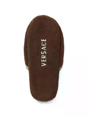 Versace Cotton Terry Jacquard Medusa Slippers