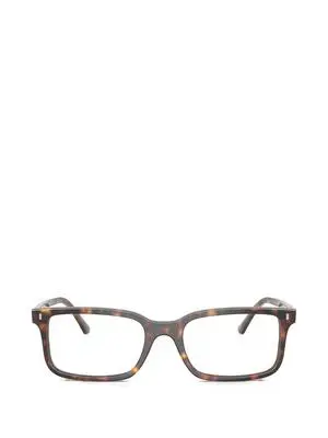 Ray-ban Rectangle Frame Eyeglasses - Brown