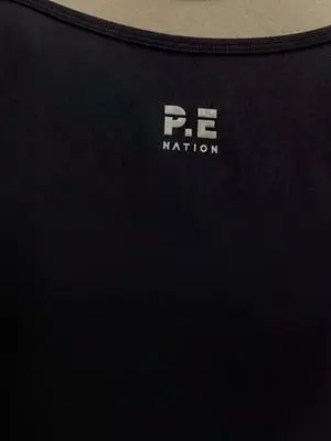 P.E Nation Sutton Long Sleeve Cropped Top