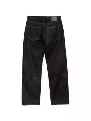 MOMOTARO Contrast Stitch Logo Patch Jeans