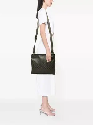 Gucci Gg Imprime Crossbody Bag - Brown