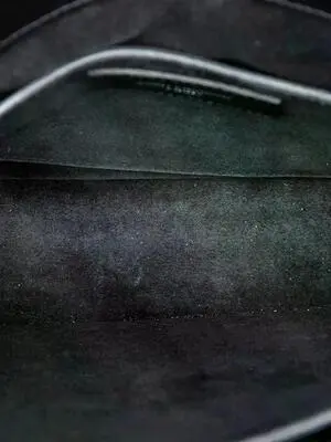 Saint Laurent Large Calfskin Monogram Sunset Crossbody Bag - Black