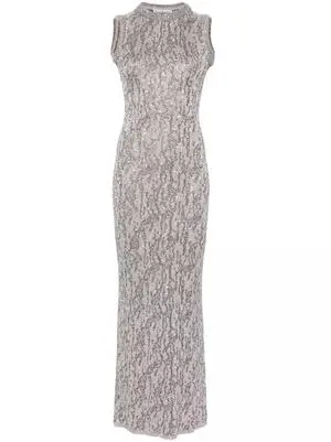 Acne Studios Sequin-embellished Knitted Maxi Dress