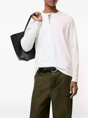 Burberry Long-sleeve Cotton Top