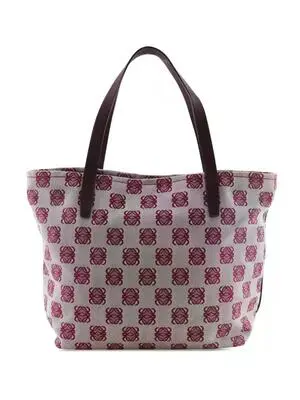 Loewe Anagram Canvas Tote Bag - Pink