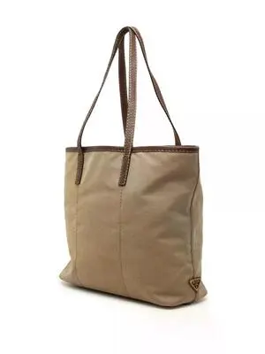 Prada Canvas Canapa Logo Tote Bag