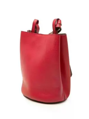 Burberry Grained Calfskin Lorne Bucket Bag