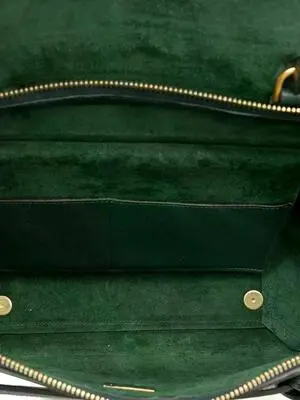 Celine Mini Grained Calfskin Belt Bag Satchel - Green