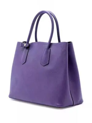 Prada Saffiano Cuir Double Satchel - Purple