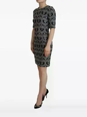 Dolce & Gabbana Lace Crew Neck Mini Dress