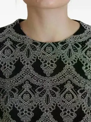 Dolce & Gabbana Lace Crew Neck Mini Dress
