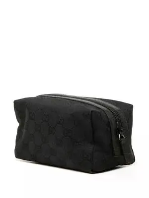 Gucci Gg Canvas Cosmetic Pouch - Black
