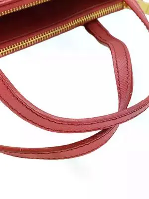 Prada Saffiano Lux Galleria Double Zip Satchel - Pink