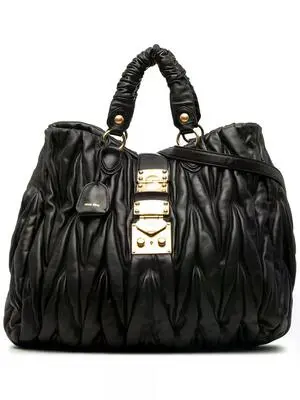 Miu Miu Matelasse Nappa Coffer Satchel