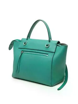 Celine Micro Grained Calfskin Belt Bag Satchel - Green