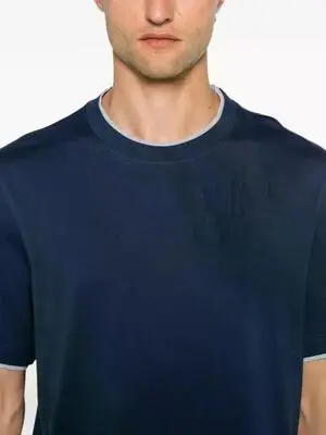 Brunello Cucinelli Contrast-trim Cotton T-shirt