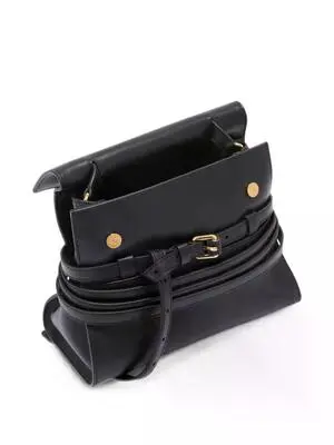 Moschino Leather Shoulder Bag - Black