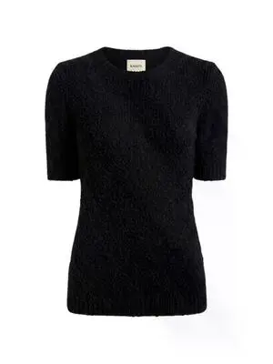 Khaite Bouclé Short-sleeve Top
