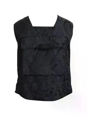 Dolce & Gabbana Paisley-embossed Quilted Gilet