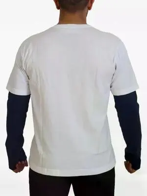 Dolce & Gabbana Layered-sleeve Logo Print Sweater